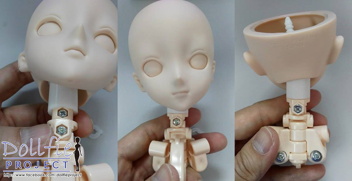 Neck adapter for DD head to Obitsu 50 body – Dollfie Project
